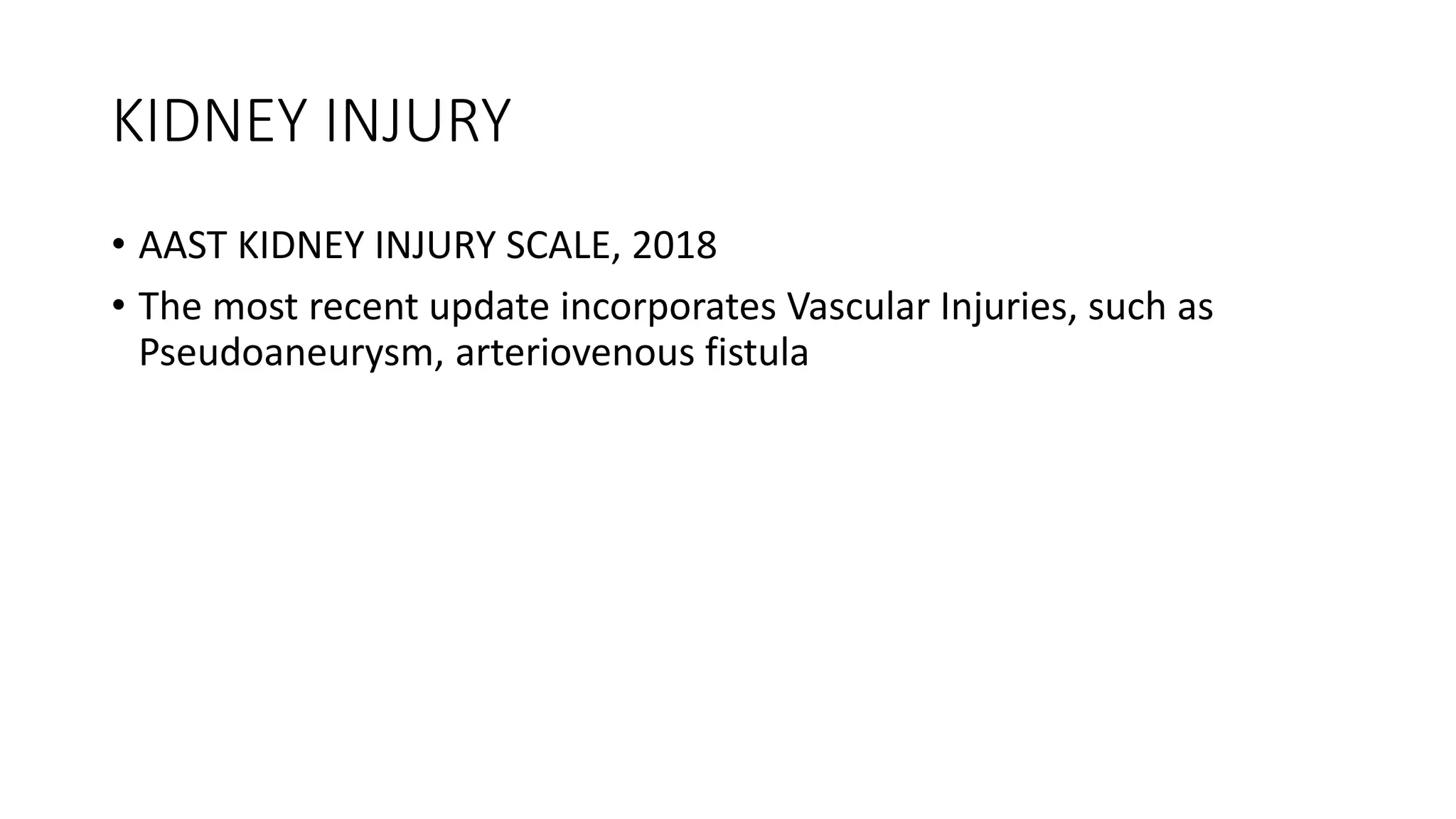 Grading of liver and kidney injuries | PPTX