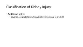 Grading of liver and kidney injuries | PPTX