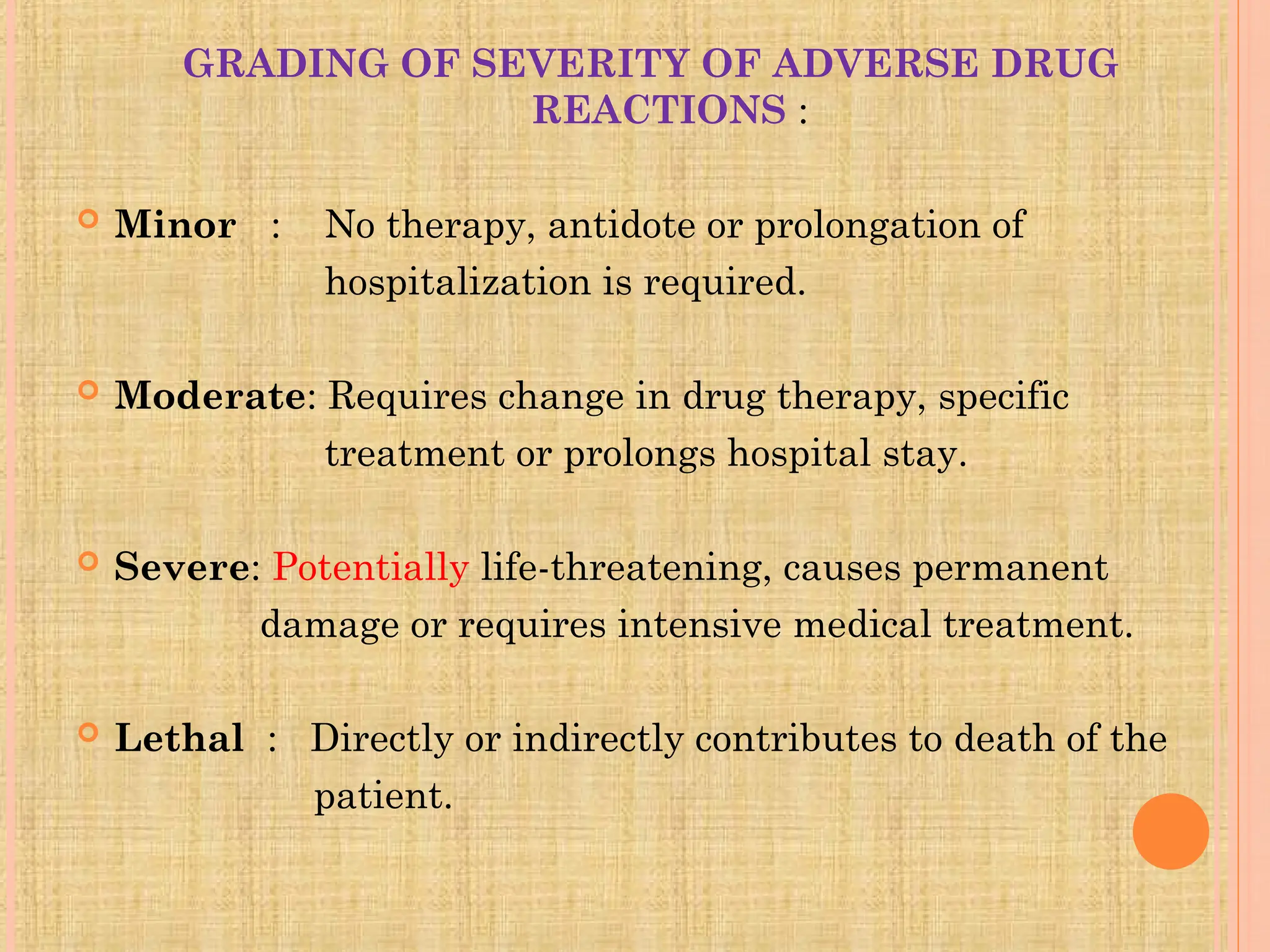GRADING OF SEVERITY OF ADVERSE DRUG REACTIONS.ppt