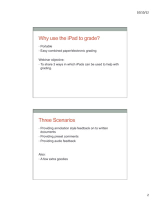 Grading on iPad | PDF