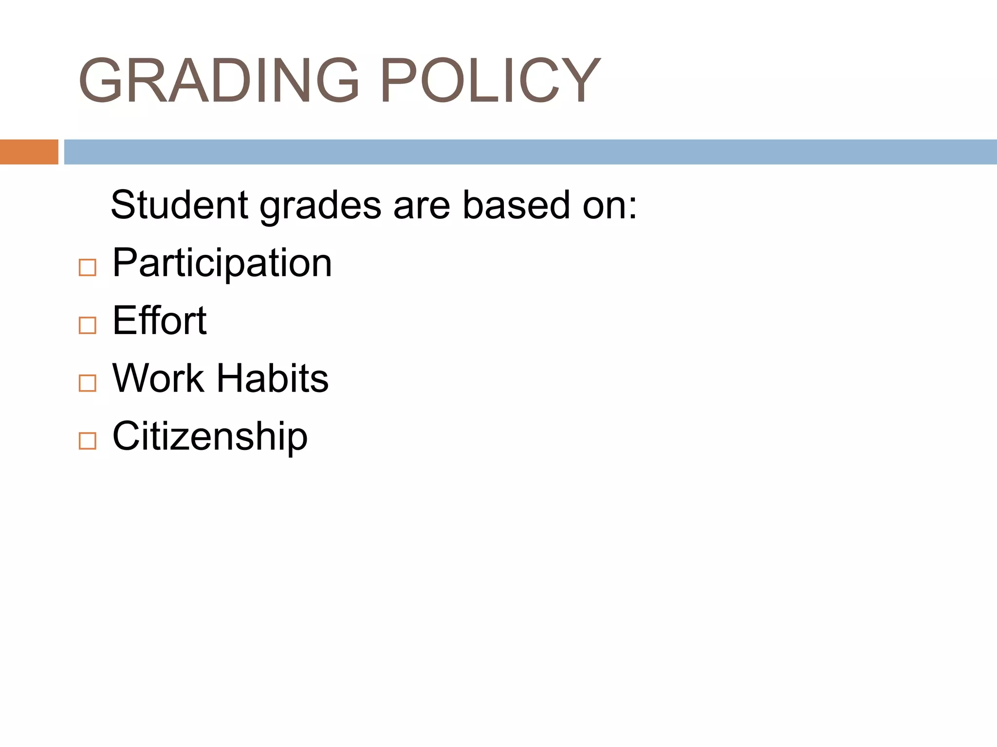 Grading Policy - Physical Education | PPTX | Education