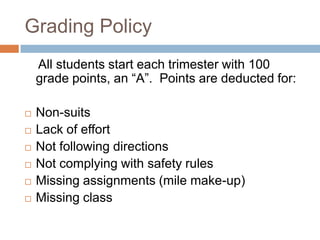 Grading Policy - Physical Education | PPTX | Education