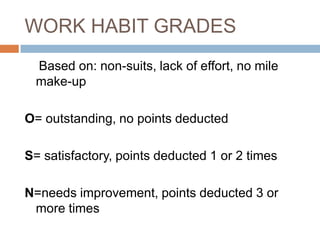 Grading Policy - Physical Education | PPTX | Education