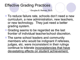 Grading Practices MPHS Presentation | PPT