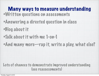 Grading principles | PDF | Educational Assessment | Education