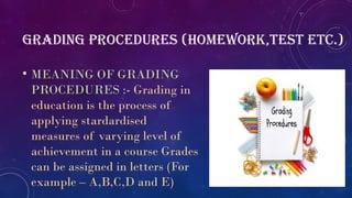 Grading Procedure on projects and others | PPT