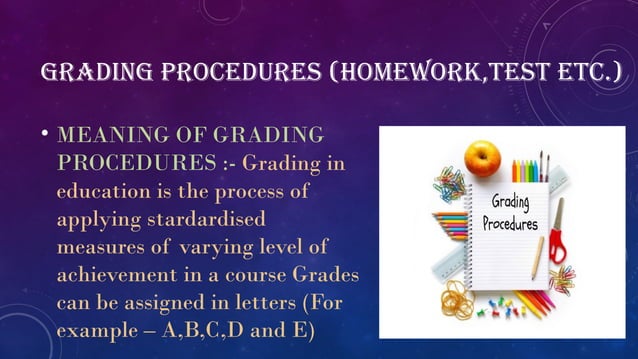 Grading Procedure on projects and others | PPT