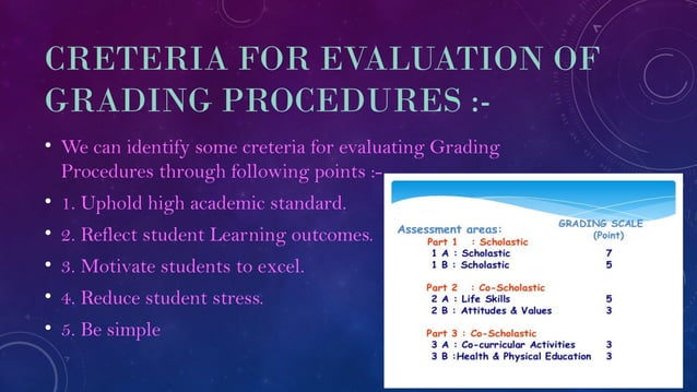 Grading Procedure on projects and others | PPT