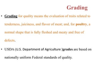 Grading, quality and standardization of meat. Group 2.pptx