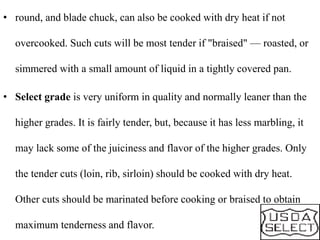 Grading, quality and standardization of meat. Group 2.pptx