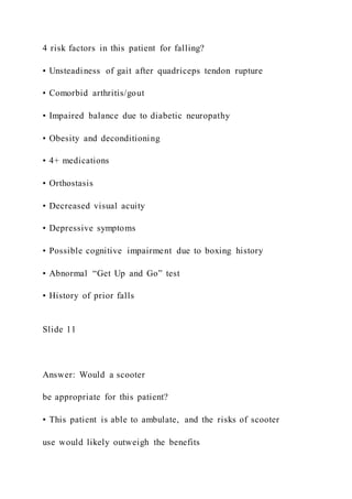 Grading rubric for falls prevention program project p | DOCX | Physical ...