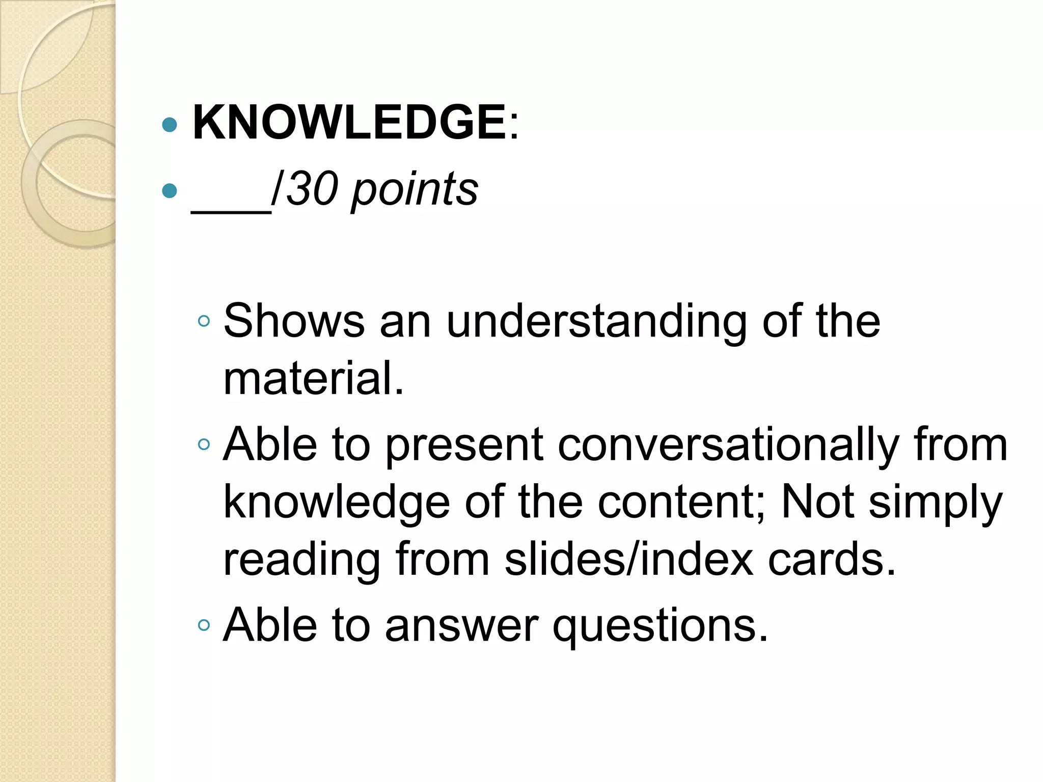 Grading Rubric For Harlem Renaissance Powerpoint Presentations | PPTX