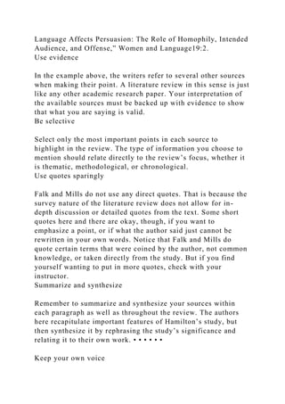 Grading Rubric Writing a Literature Review1. .docx