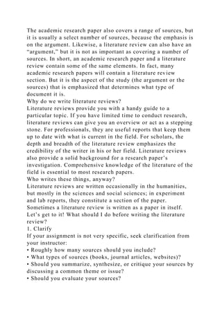 Grading Rubric Writing a Literature Review1. .docx