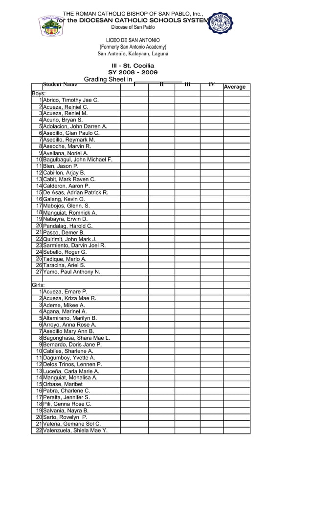 Grading Sheet 1 grading-sheet-1