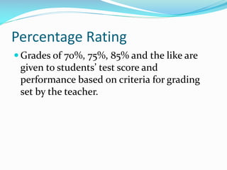 Grading students’ test score | PPTX