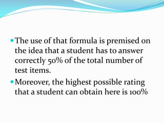 Grading students’ test score | PPTX