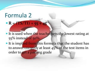 Grading students’ test score | PPTX