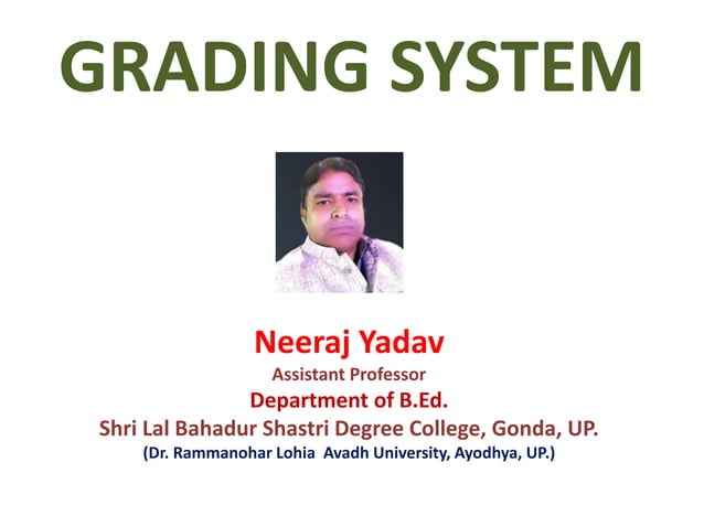 Grading system | PPT