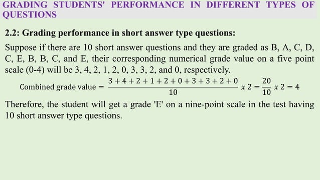Grading System BEd notes first year.pptx | Standardized Testing ...