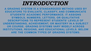"Comparison of Grading Systems: India vs Dubai" | PDF