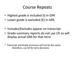 Grading System and Student Promotion | PPTX