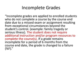 Grading System and Student Promotion | PPTX