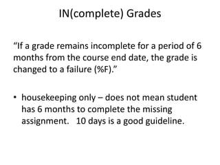 Grading System and Student Promotion | PPT