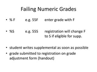 Grading System and Student Promotion | PPT