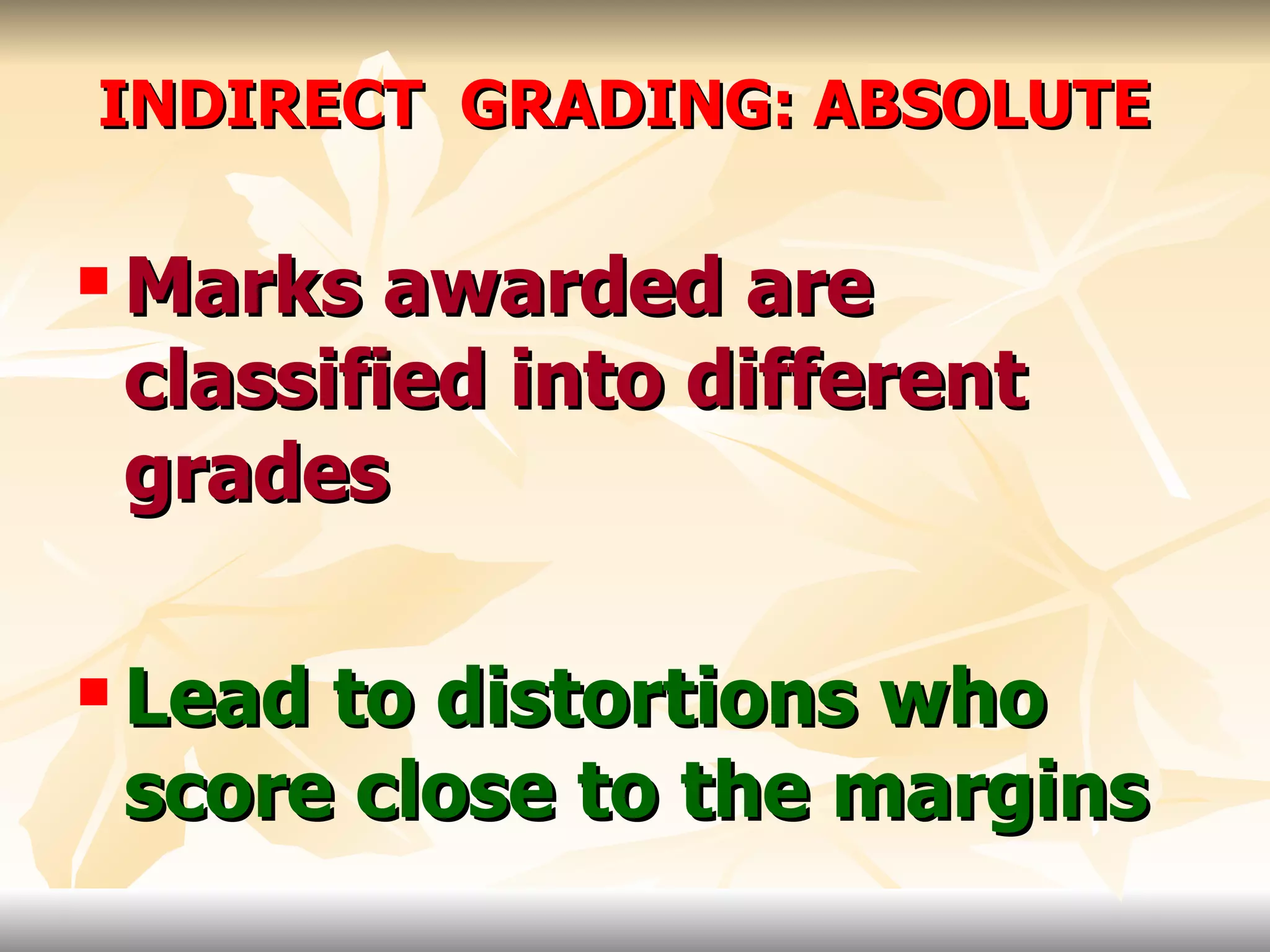 Grading system in higher education courses | PPT