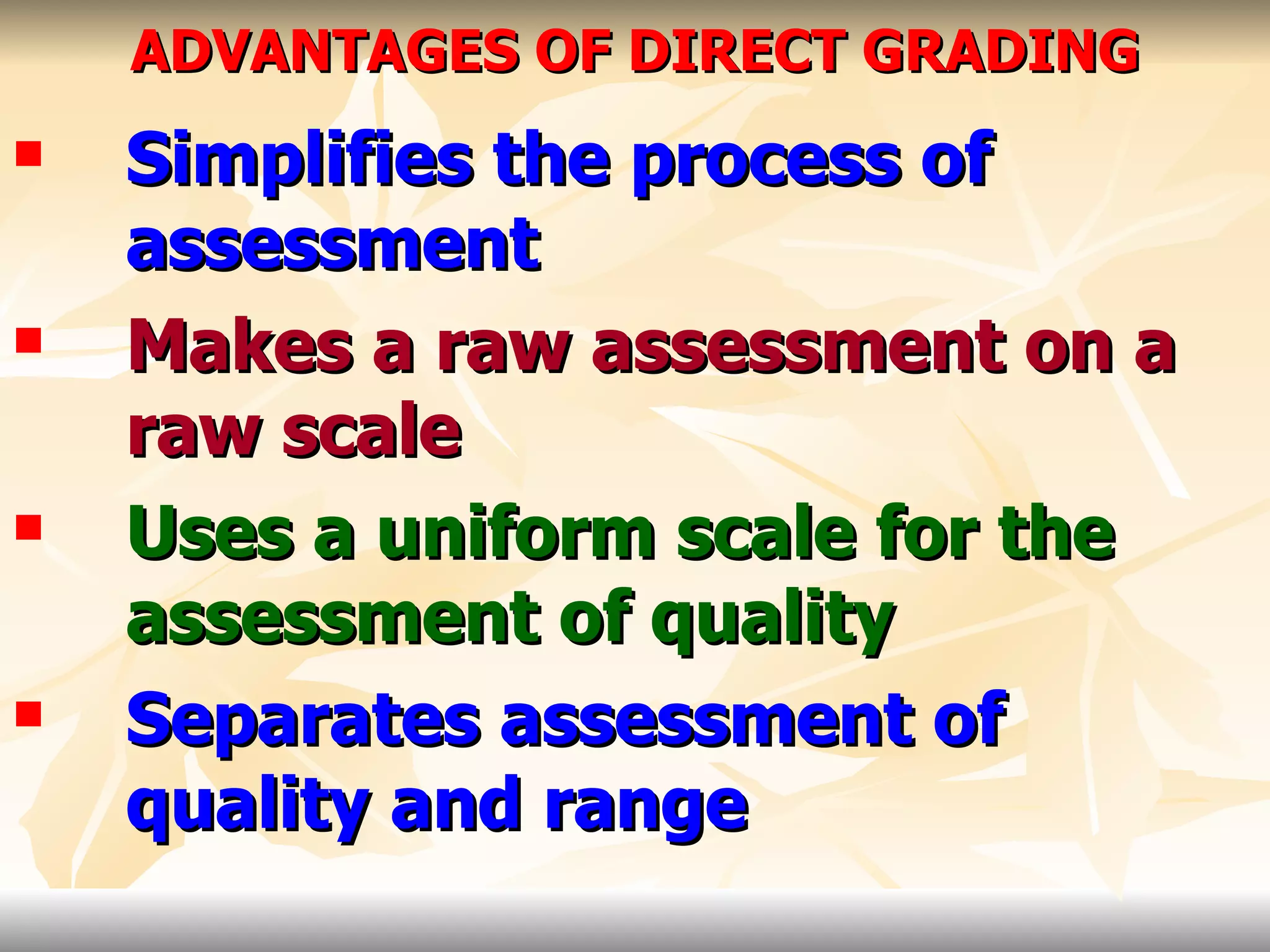 Grading system in higher education courses | PPT