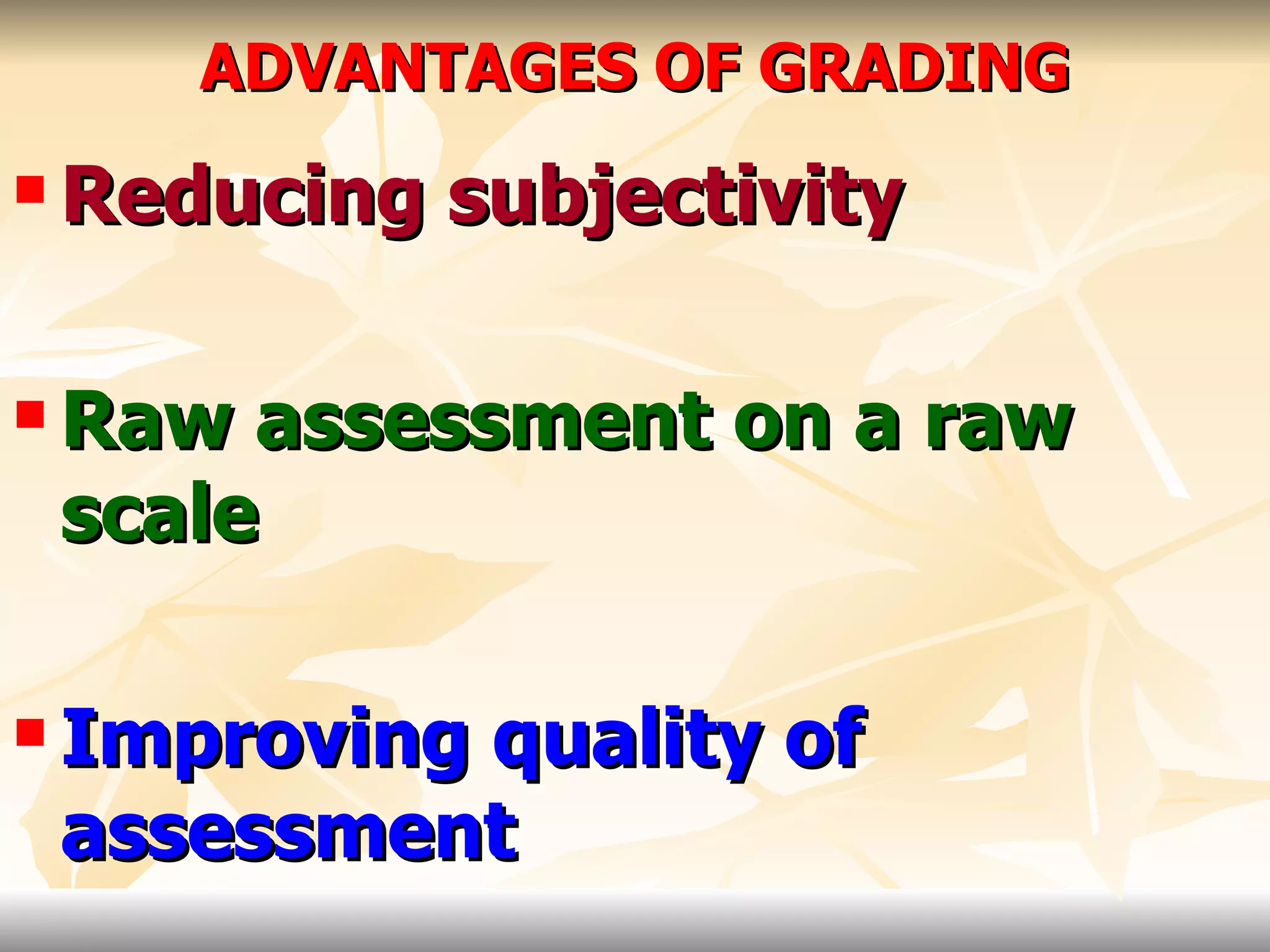 Grading system in higher education courses | PPT