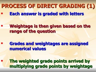 Grading system in higher education courses | PPT