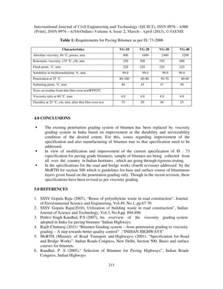Grading system in paving bitumen – an indian scenario | PDF