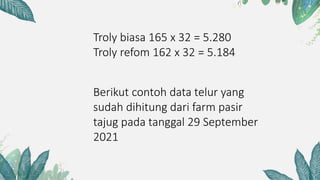 DIDAH JUBAIDAH Grading telur DI HATCHERY | PPT