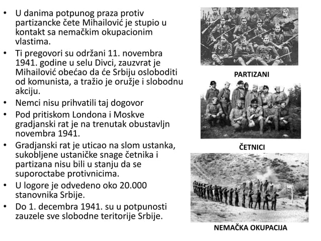 Gradjanski rat jugoslovencko ratište | PPTX