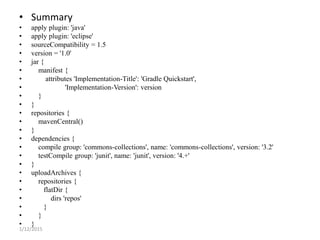 Gradle : An introduction | PPTX