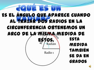 Grados y radianes | PPTX