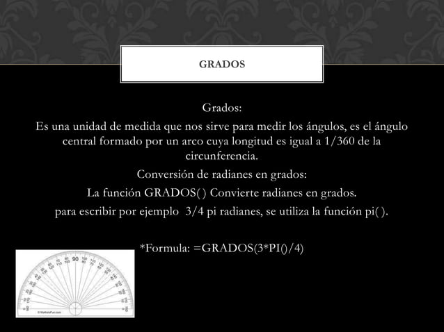 Grados y radianes 9a | PPT