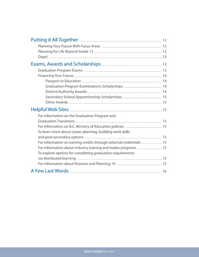 Gradplanner 2013 to 14 | PDF