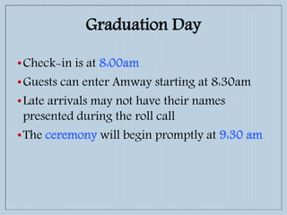 Graduation Information 2016 | PPTX
