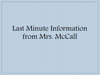 Graduation Information 2016 | PPTX