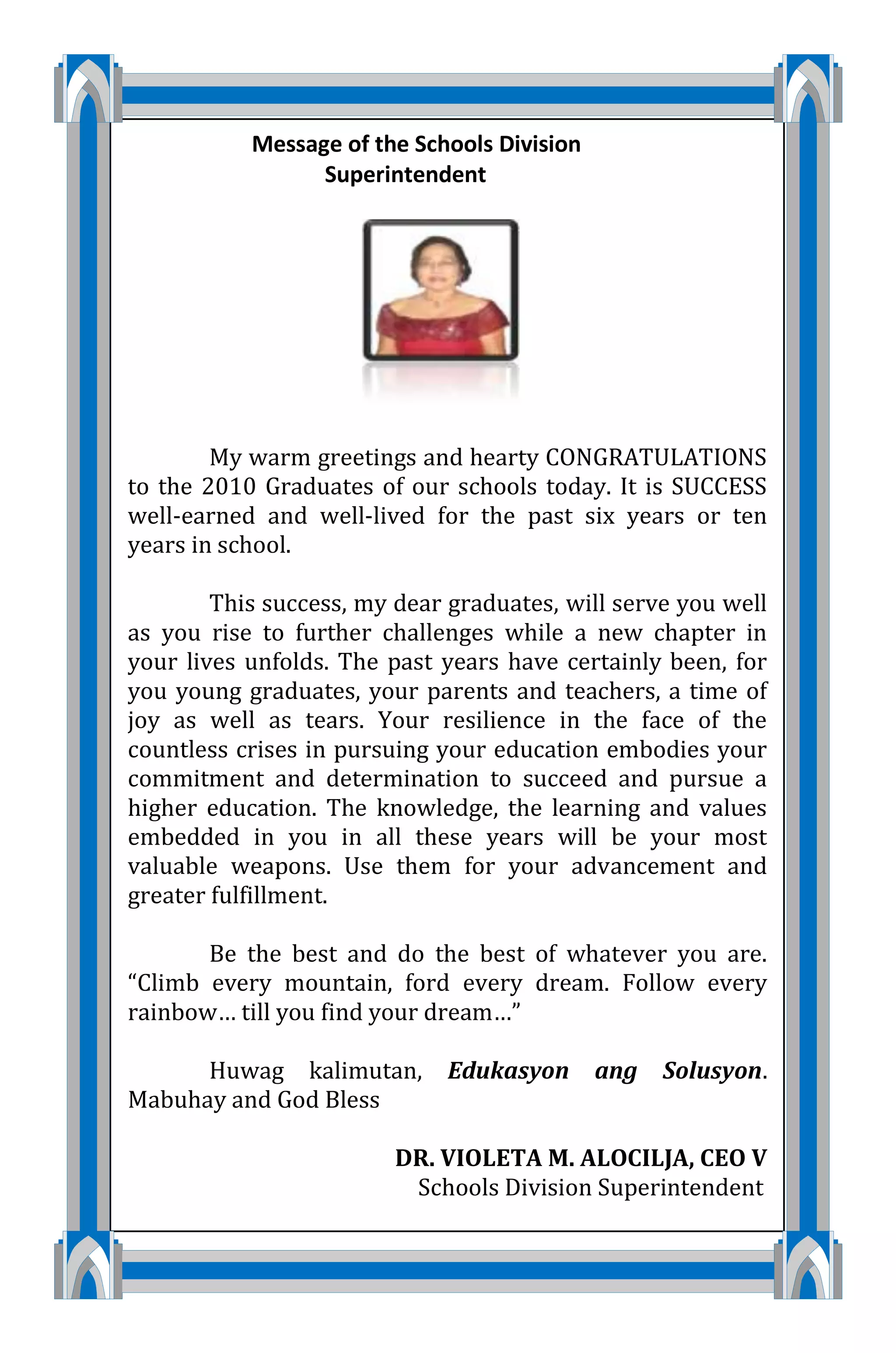 Grad program 2010 | DOCX