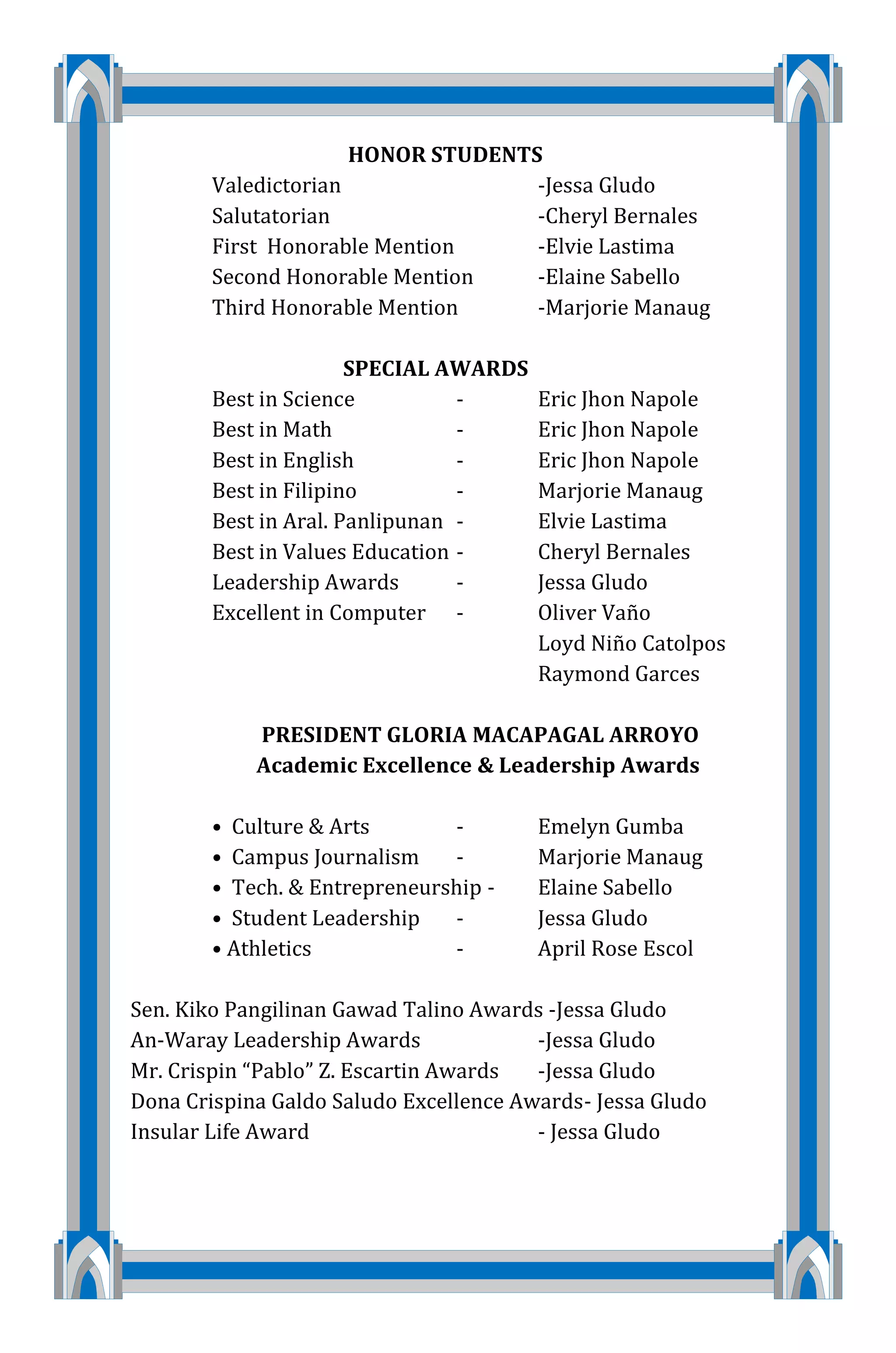 Grad program 2010 | DOCX