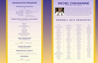 Bodwell Graduation Program 2016 | PPT