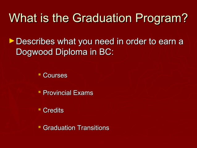 BC Graduation Program | PPT