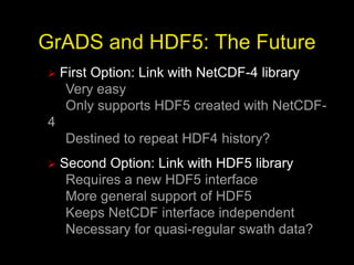 Supporting HDF5 in GrADS | PPT
