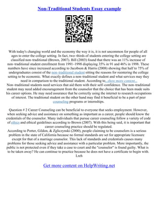 Grad School Application Essay Examples | PDF