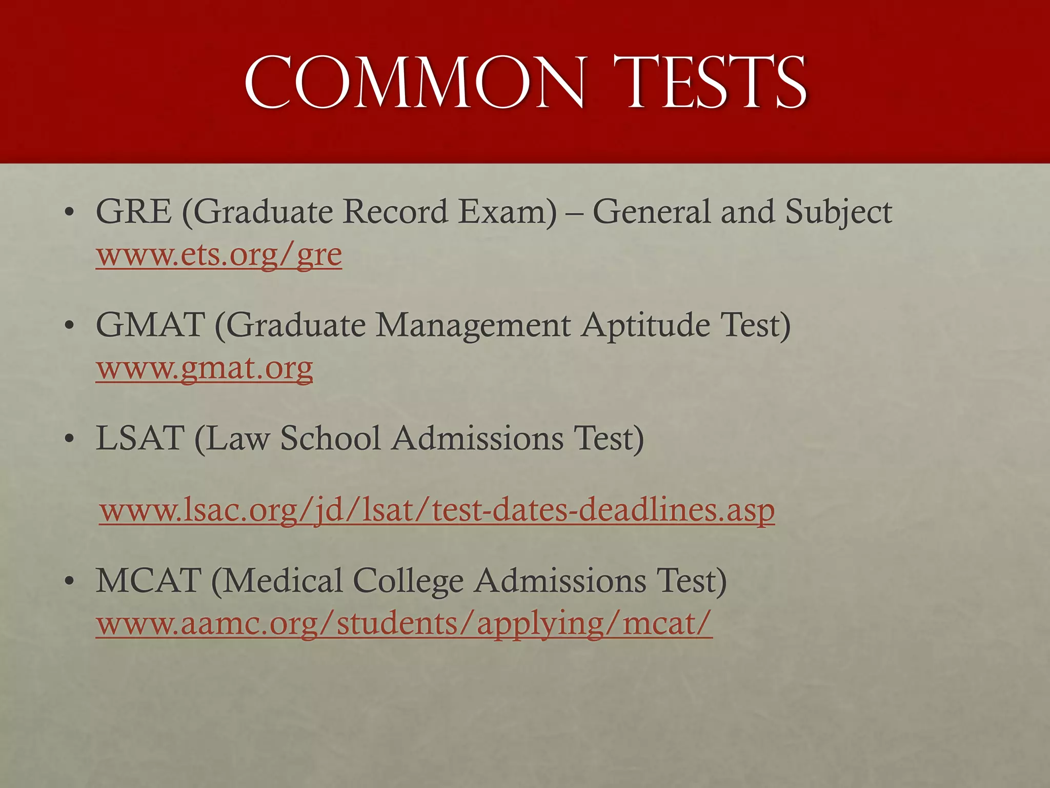 Overview of the Graduate School Application Process | PDF