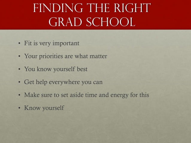 Overview of the Graduate School Application Process | PDF | College ...